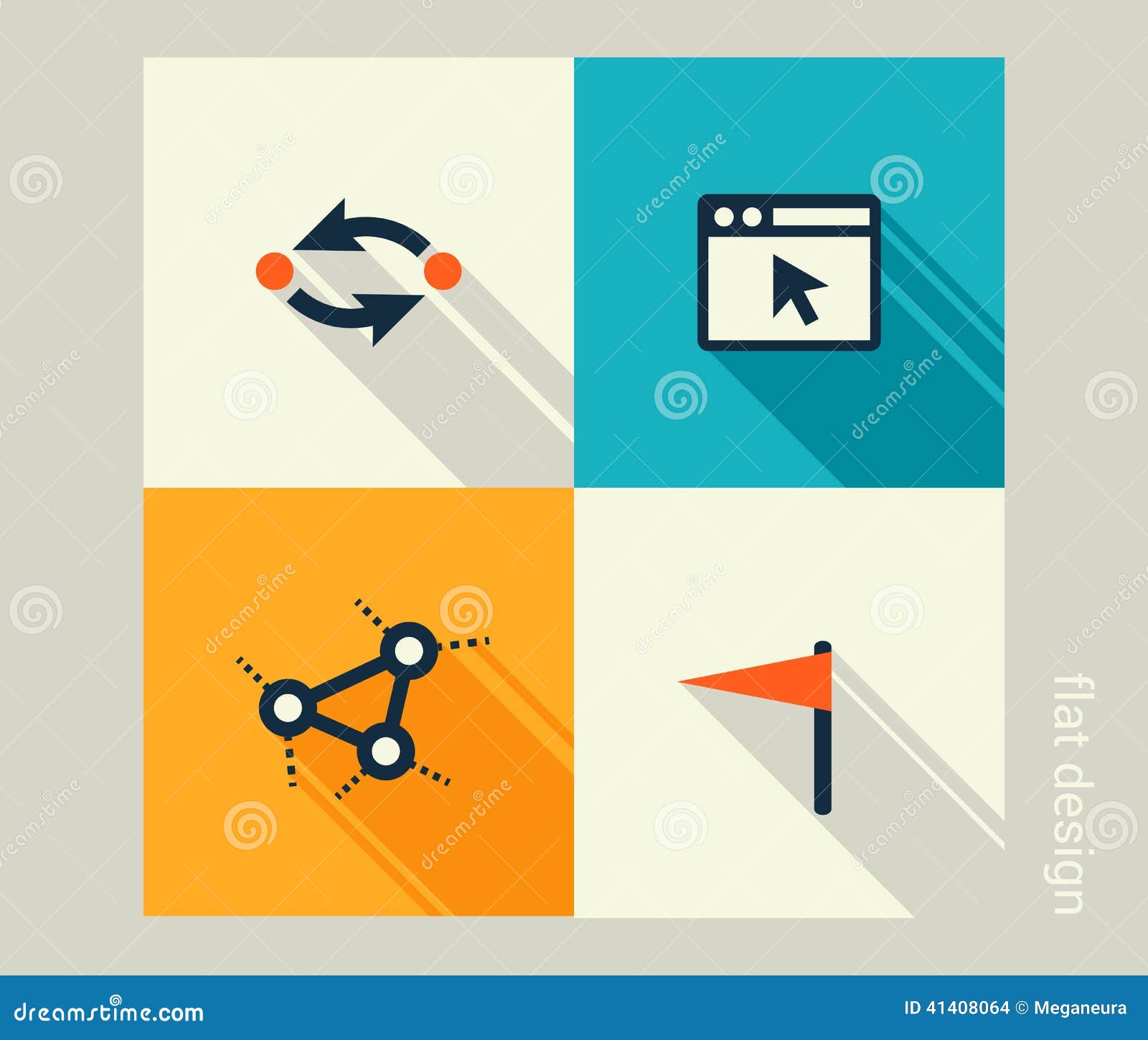 Business Icon Set. Software and Web Development, Marketing Stock Vector ...