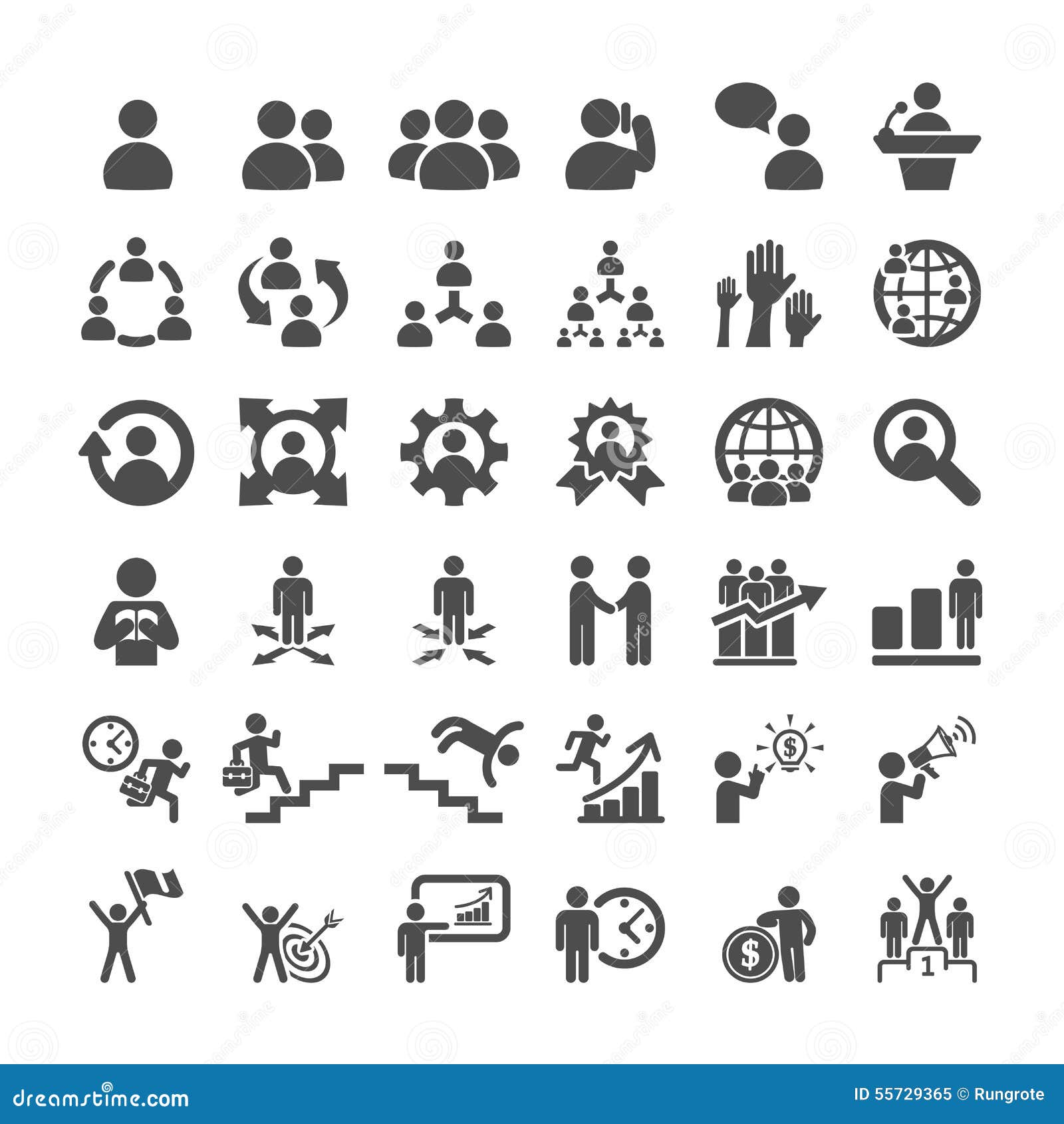 Business Icon Set, Vector Eps10 Stock Vector - Illustration of ...