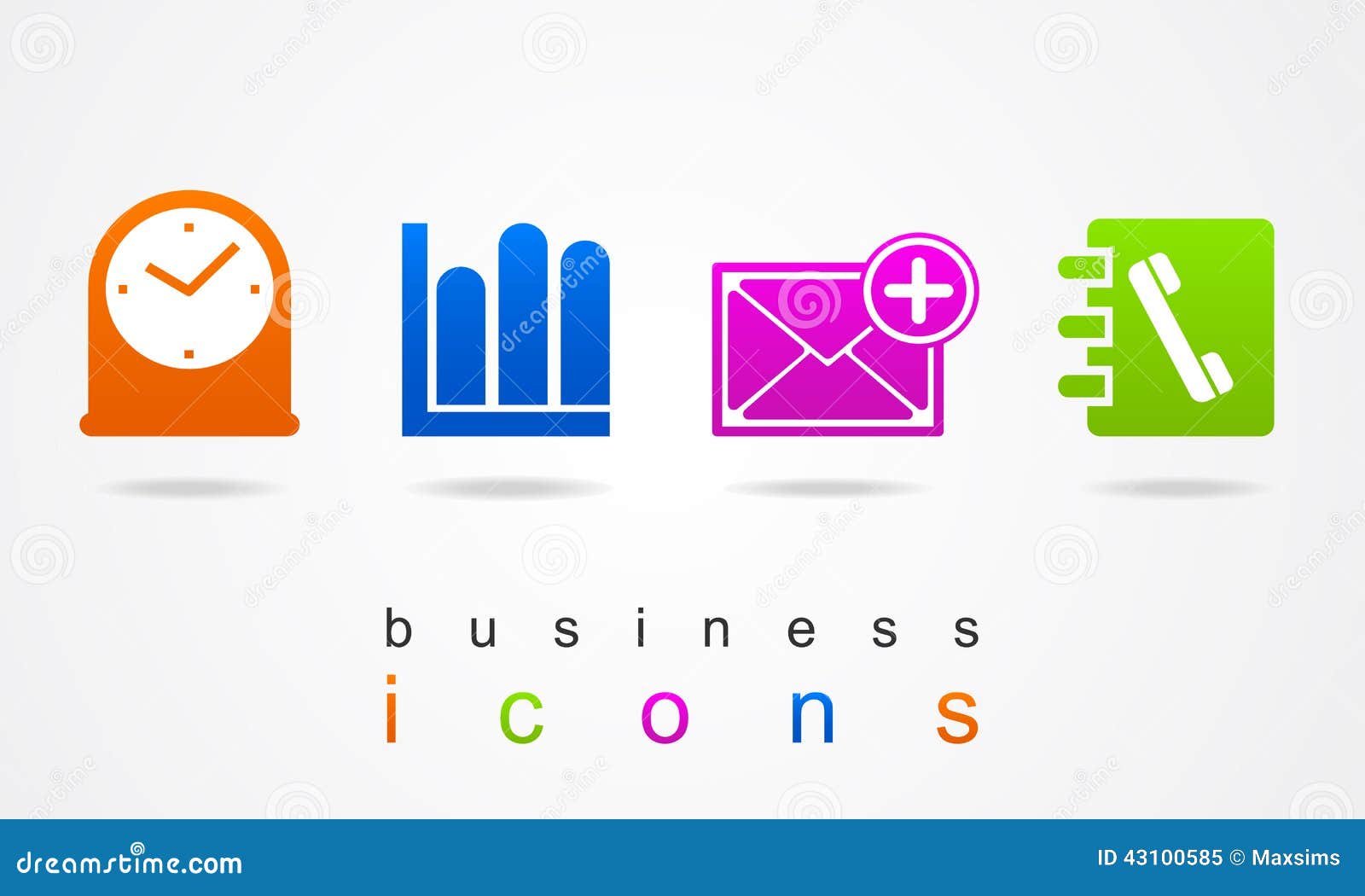 Business Icon Web Sign Button Logo Set Stock Vector - Illustration of ...