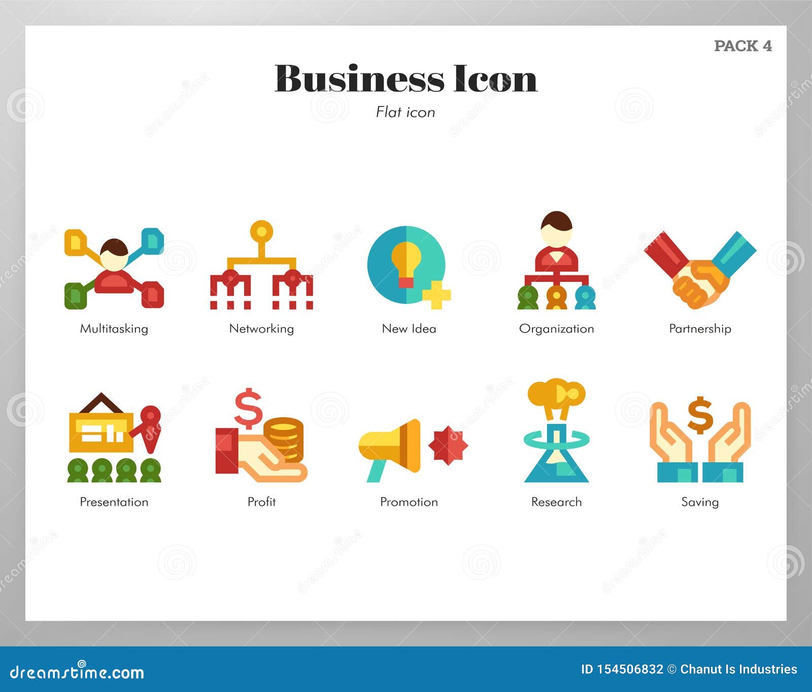 Business icons flat pack stock vector. Illustration of gesture - 154506832