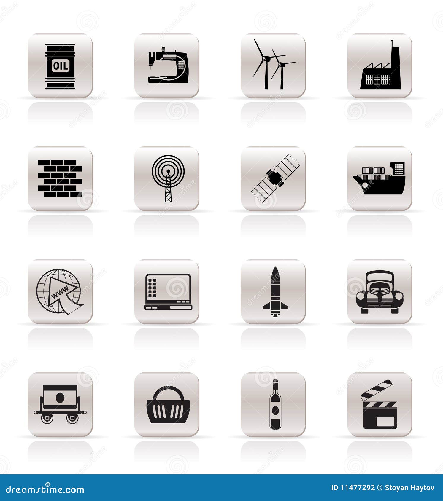 Business Icons Industry Simple 向量例证 - 插画 包括有 行业, 最小值: 11477292