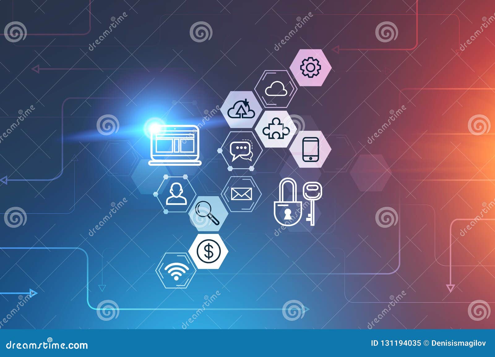 Business icons interface stock illustration. Illustration of market ...