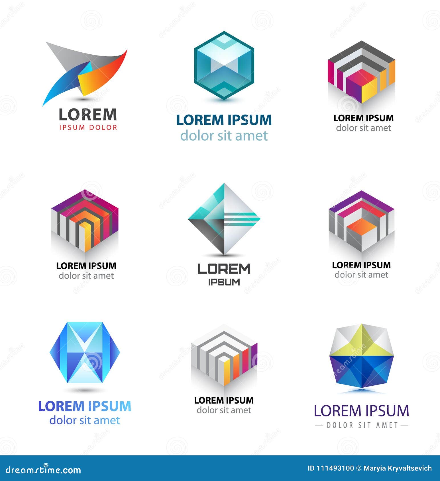 Business Icons Set. Abstract Logos, Company Idntity Design Elements ... Business Icons Set. Abstract Logos, Company Idntity Design Elements ...