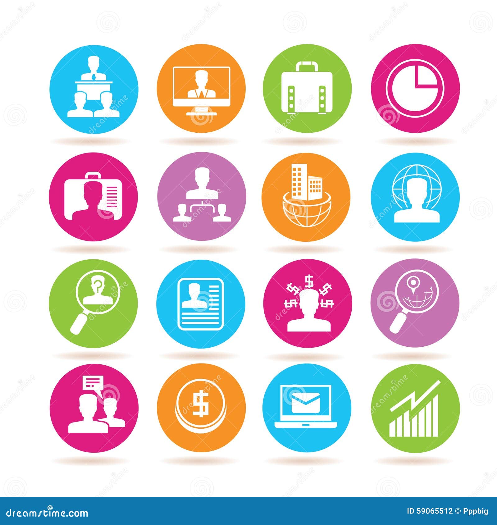 Business icons stock illustration. Illustration of button - 59065512
