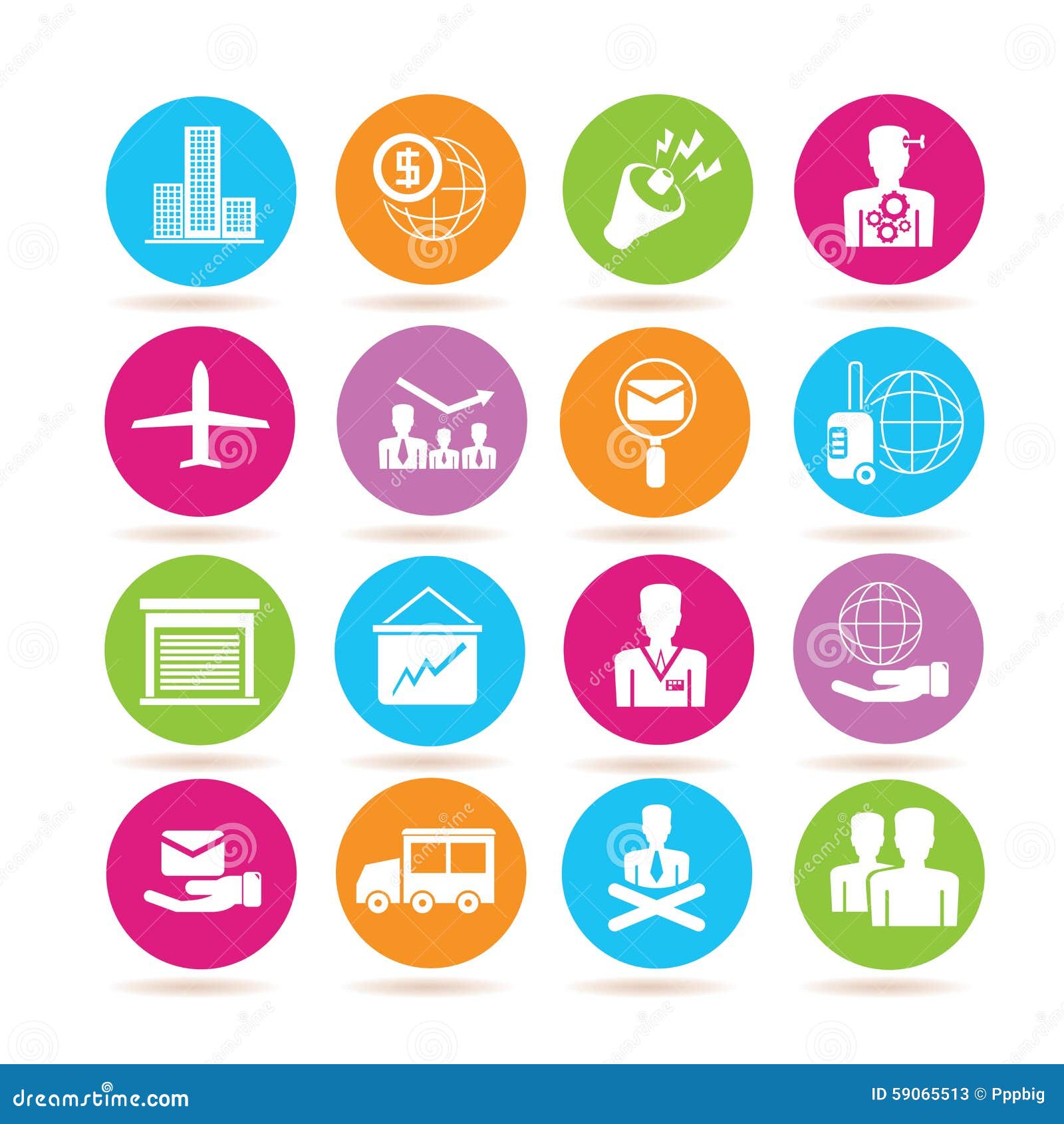 Business icons stock illustration. Illustration of development - 59065513
