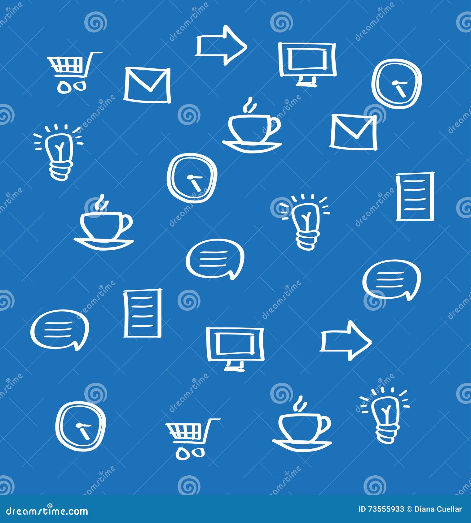 Business icons texture stock vector. Illustration of business - 73555933