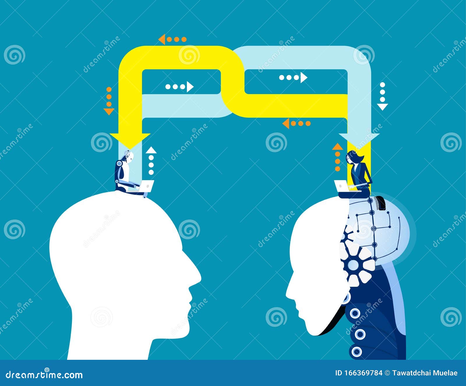 Business Idea for Artificial Intelligence, Concept Business Vector ...