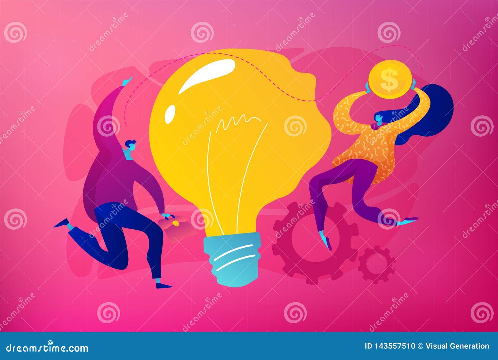 Business Idea Concept Vector Illustration. Stock Vector - Illustration ...