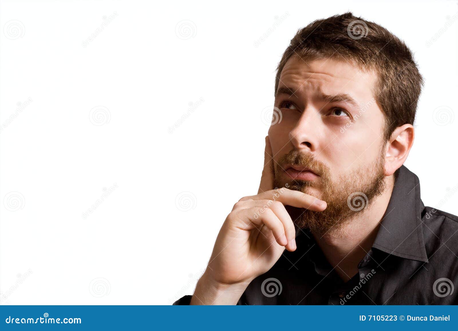 Business Idea Concept - One Pensive Man Stock Image - Image of ...