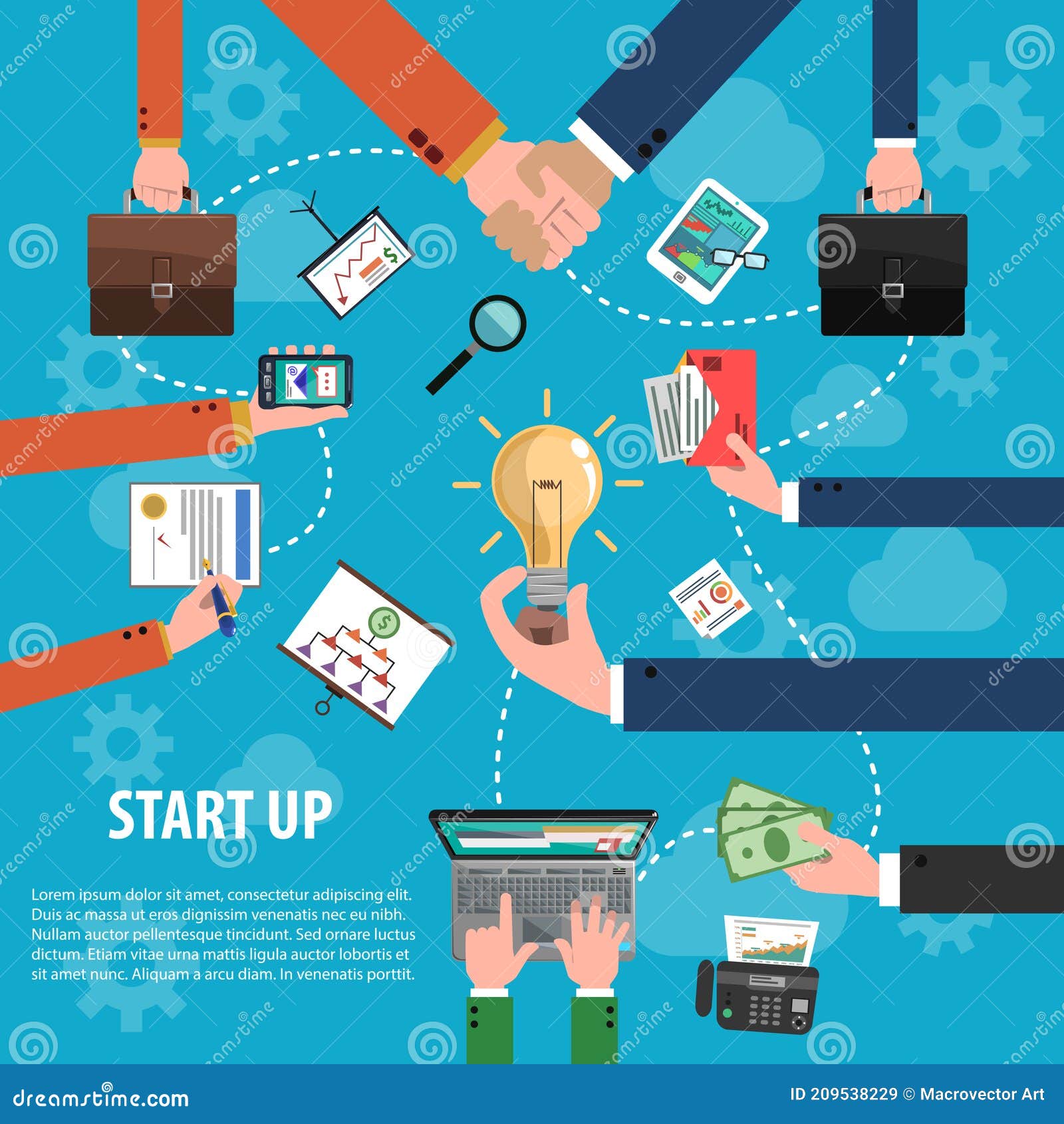 Business Idea Concept stock vector. Illustration of idea - 209538229