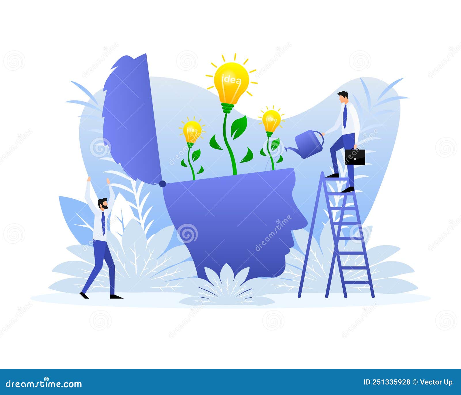 Business Idea, Idea Creative, Finding Solution. Vector Illustration ...