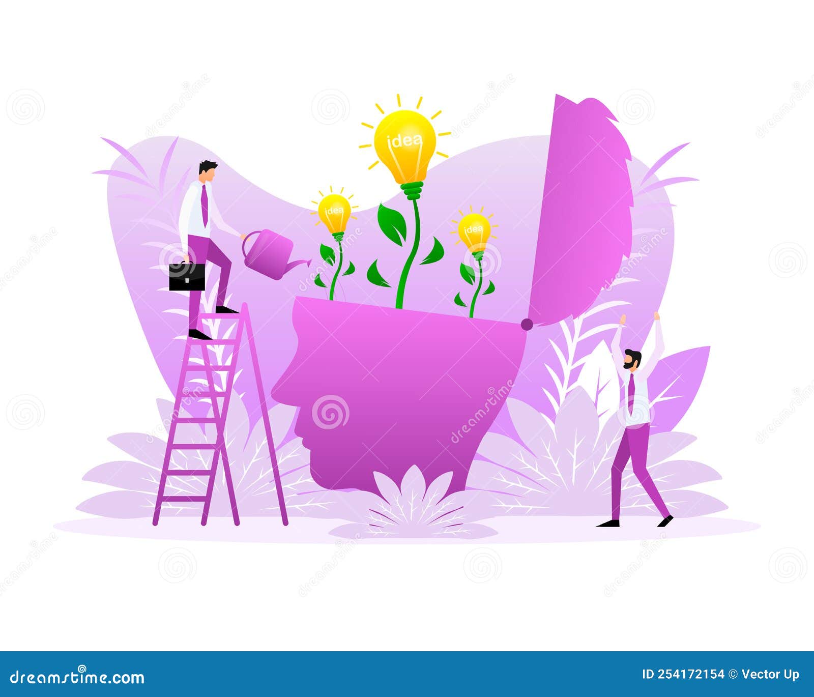 Business Idea, Idea Creative, Finding Solution. Vector Illustration ...
