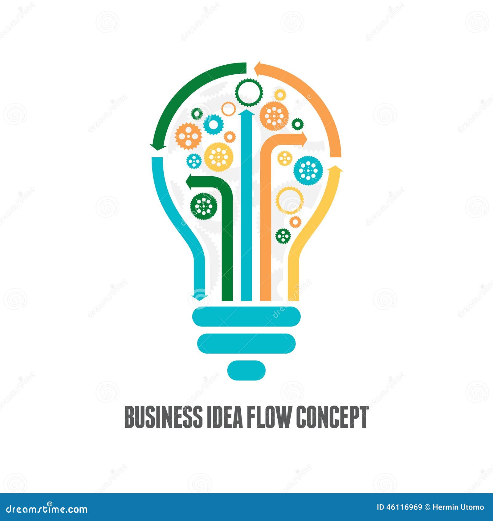 Business Idea Flow Concept stock vector. Illustration of element - 46116969