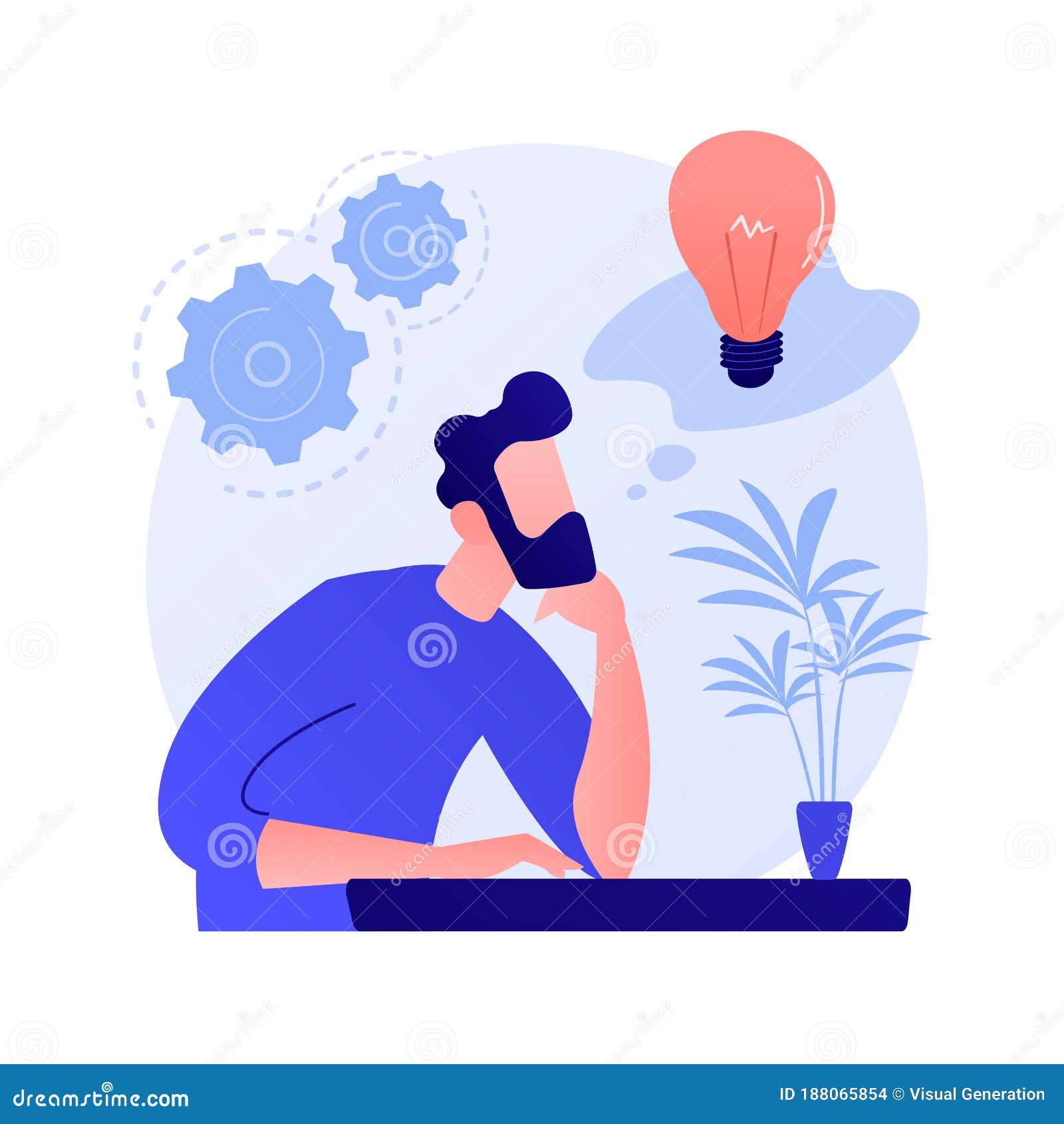 Innovative Thinking Vector Concept Metaphor Stock Vector - Illustration ...