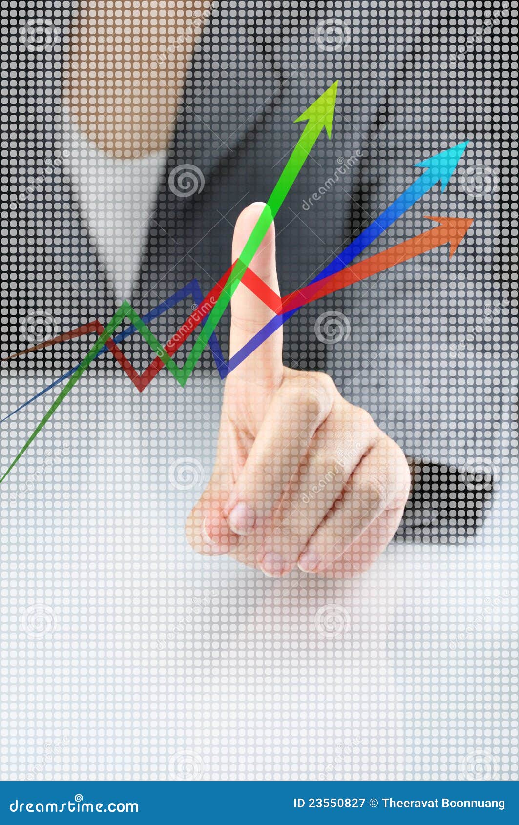 Business Idea with Pushing Business Stock Image - Image of future ...