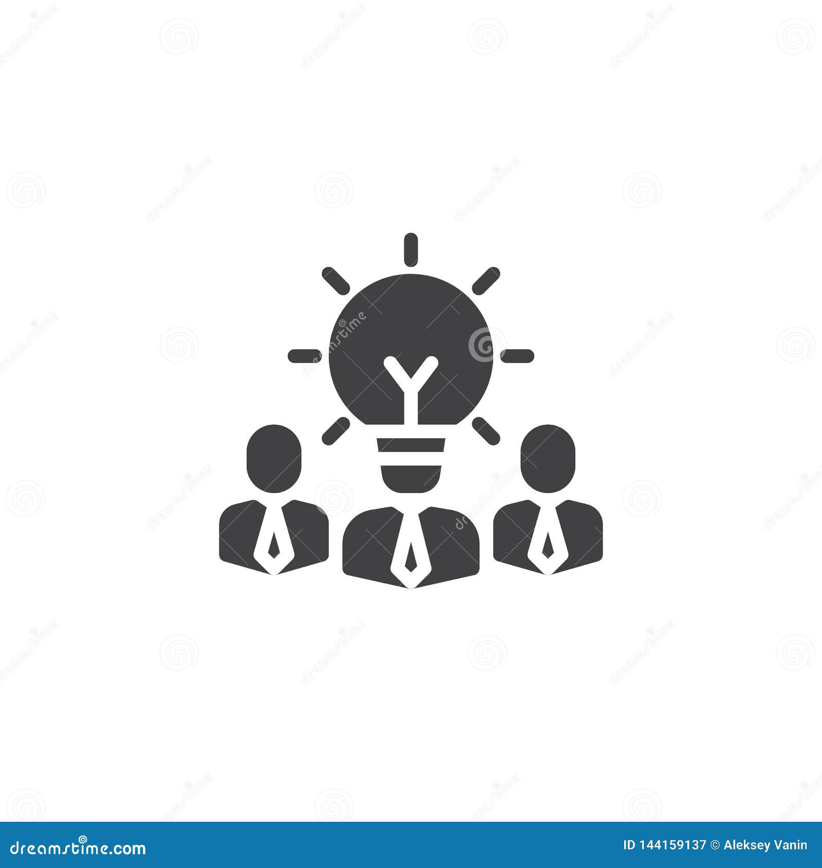 Business Idea Think Vector Icon Stock Vector - Illustration of flat ...