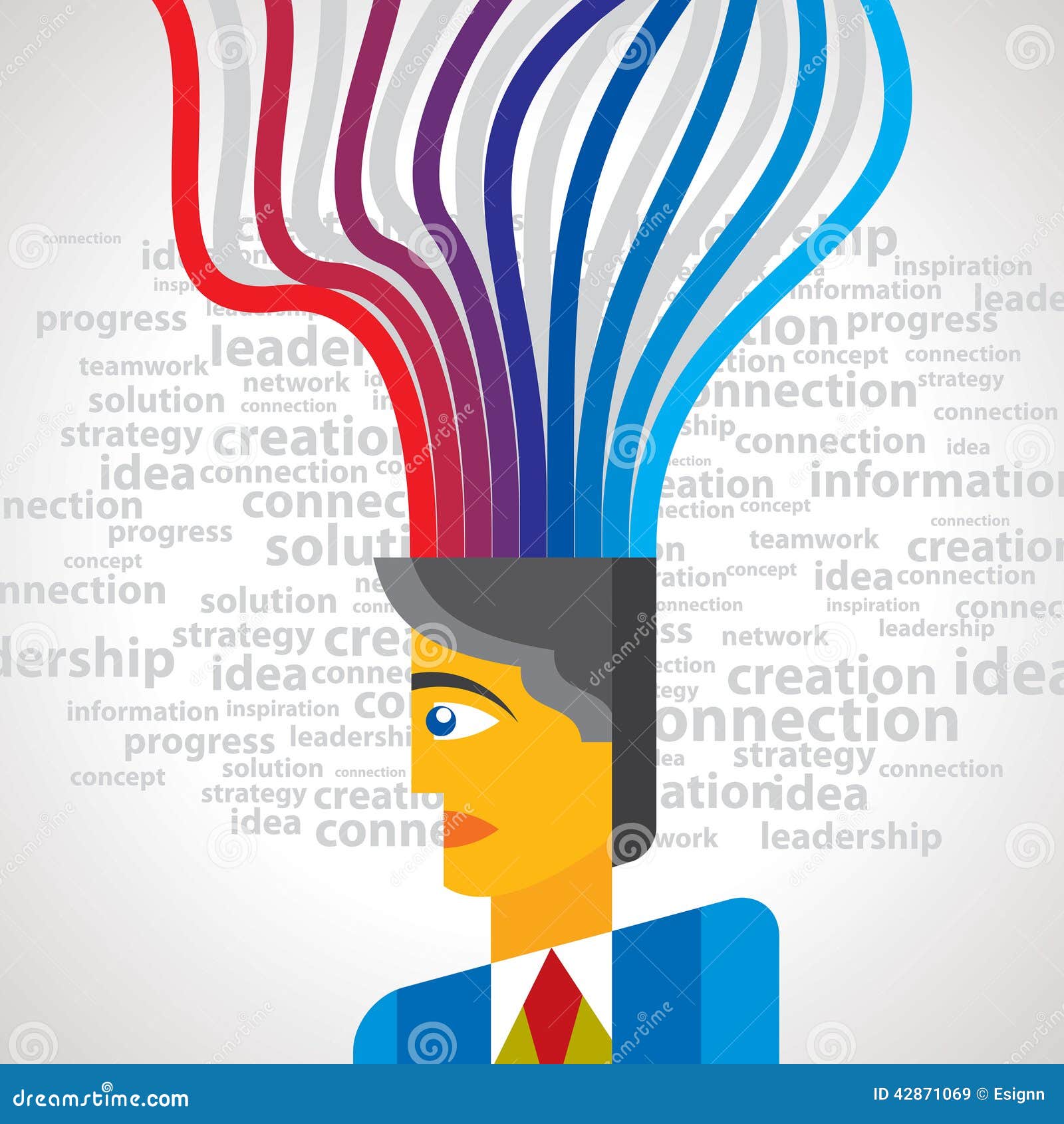 Business Idea Vector with Businessman Stock Vector - Illustration of ...