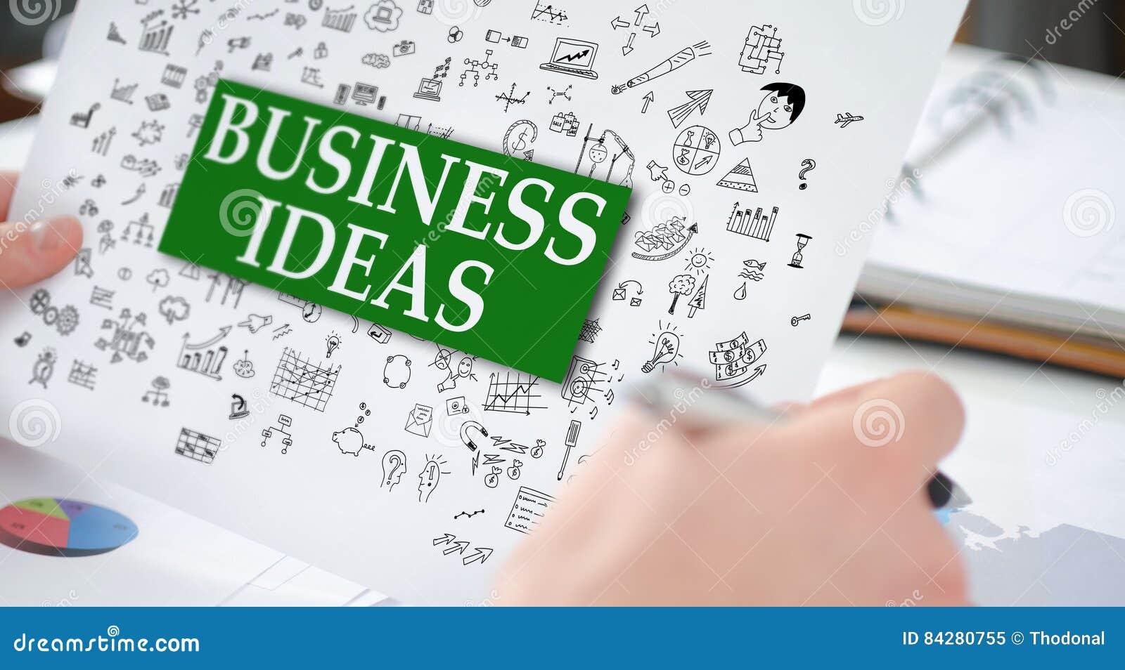 Business Ideas Concept on a Paper Stock Image - Image of creativity ...