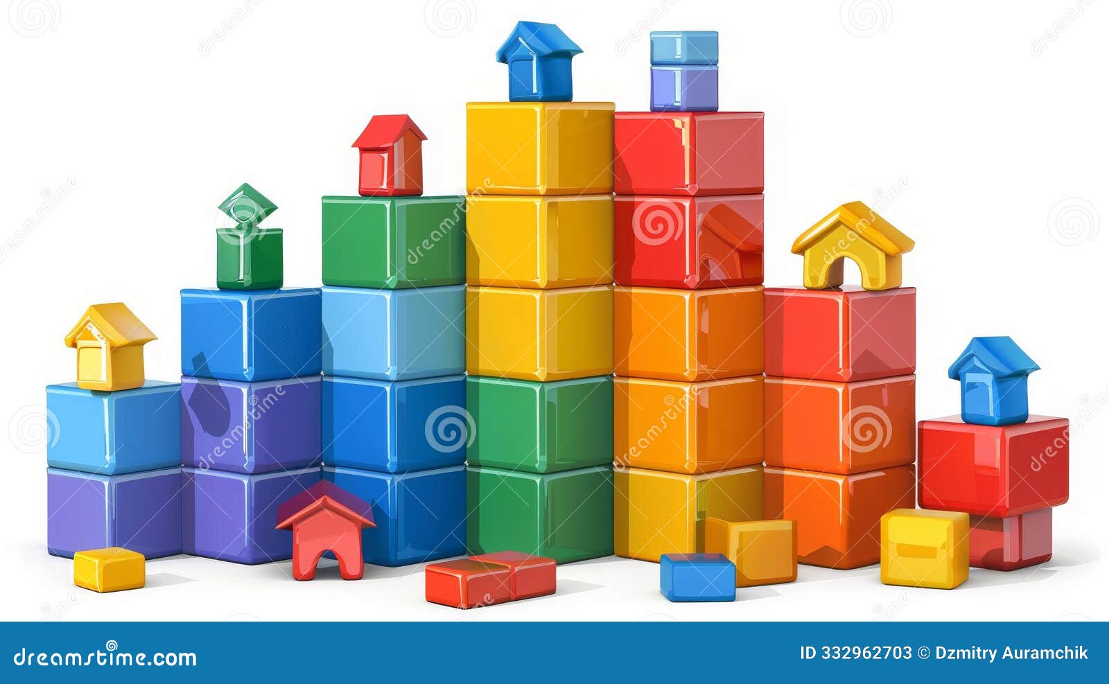 A Business Illustration with Office Workers Analyzing Infographics on a ...