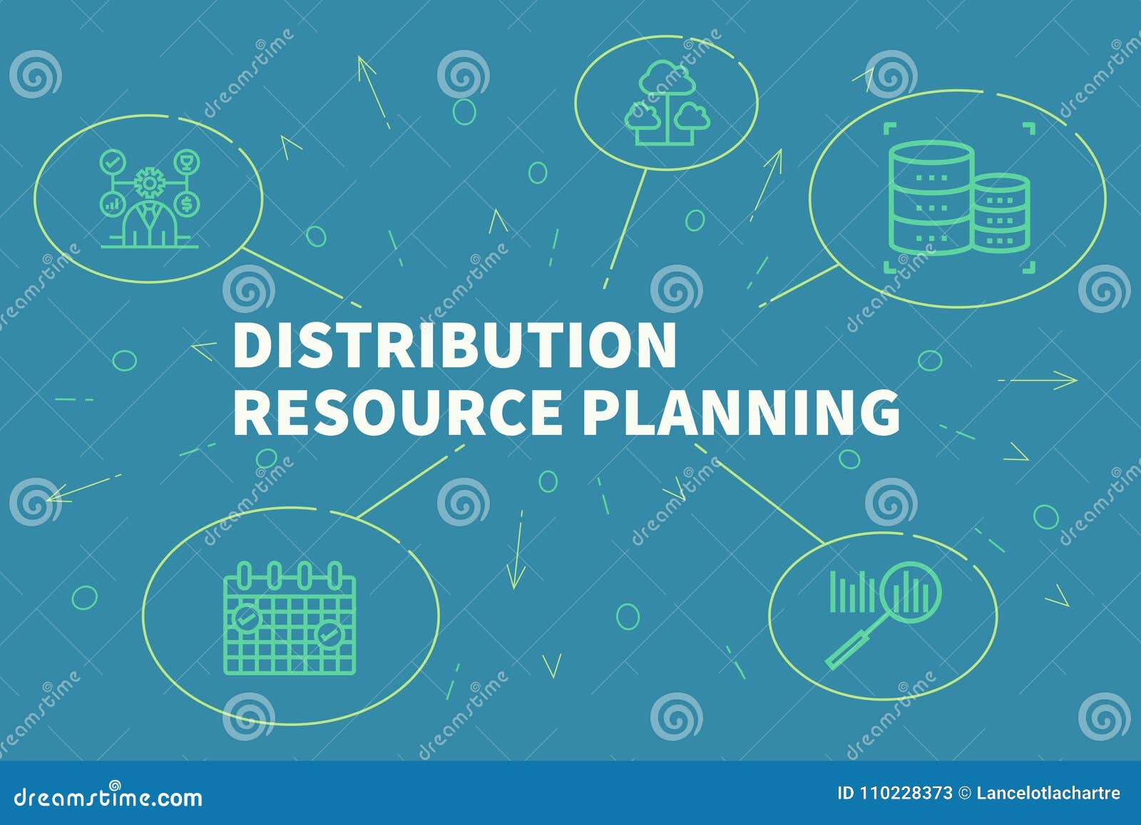 Business Illustration Showing the Concept of Distribution Resource ...