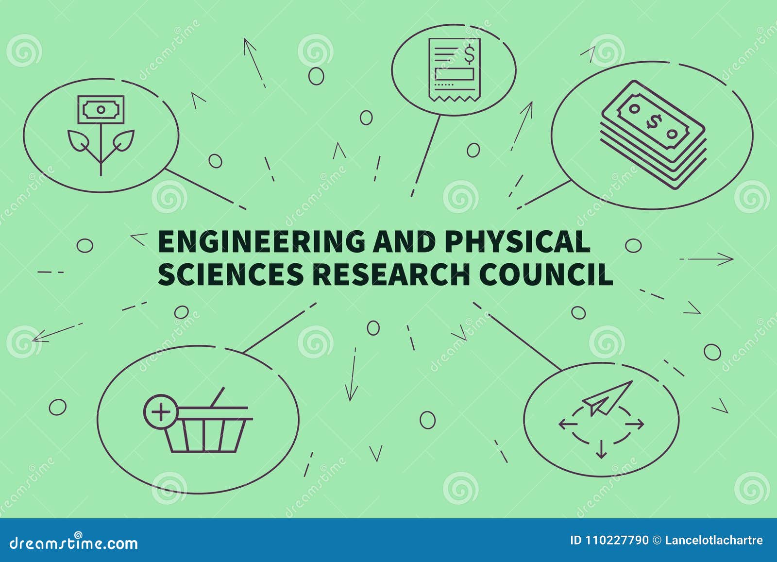 Business Illustration Showing the Concept of Engineering and Physical ...