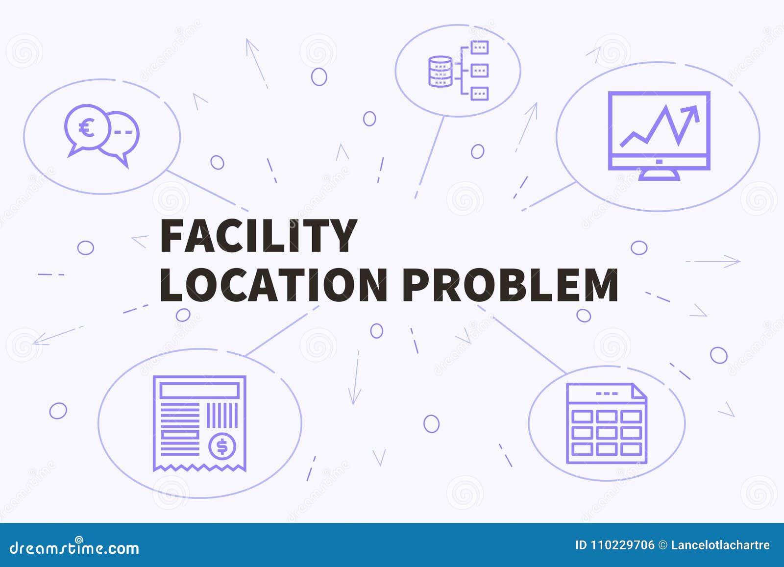 Business Illustration Showing the Concept of Facility Location P Stock ... Business Illustration Showing the Concept of Facility Location P Stock ...