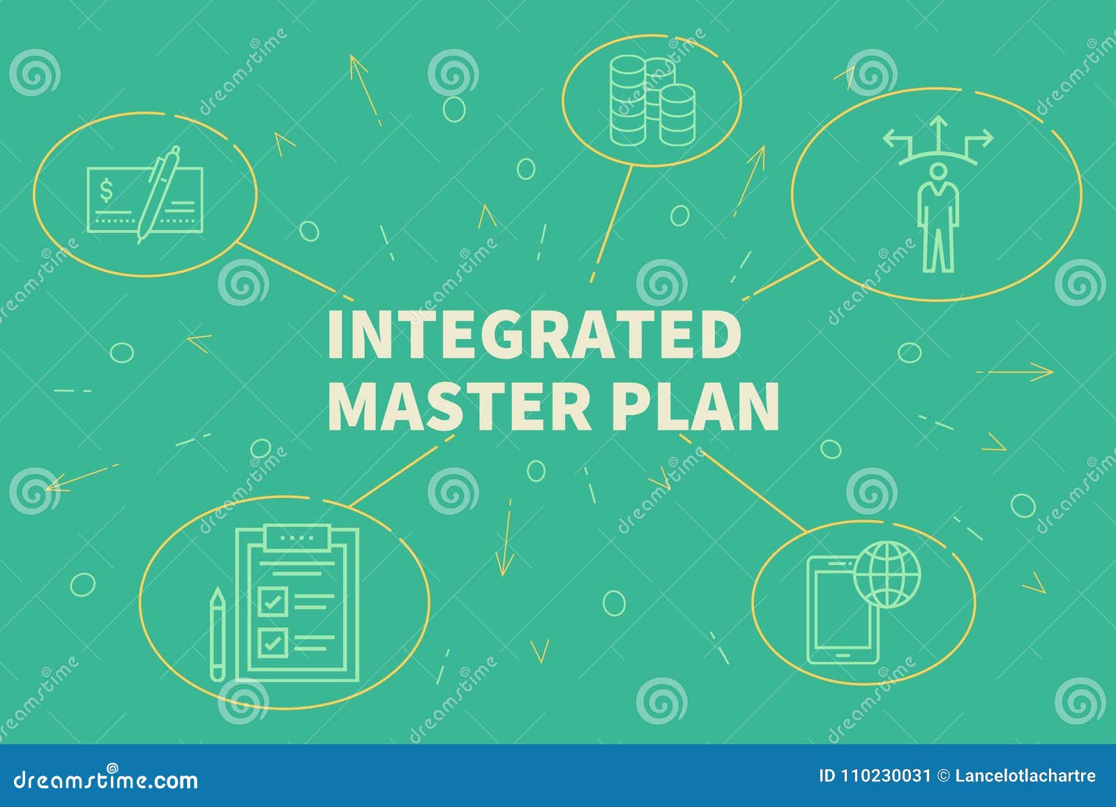 Business Illustration Showing the Concept of Integrated Master P Stock ...