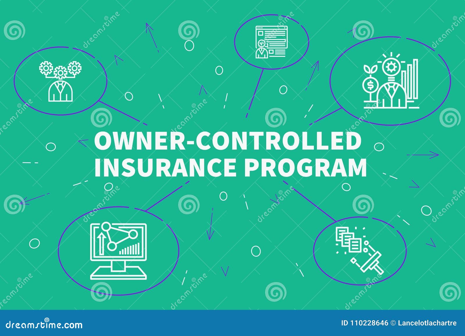 Business Illustration Showing the Concept of Owner-controlled in Stock ...