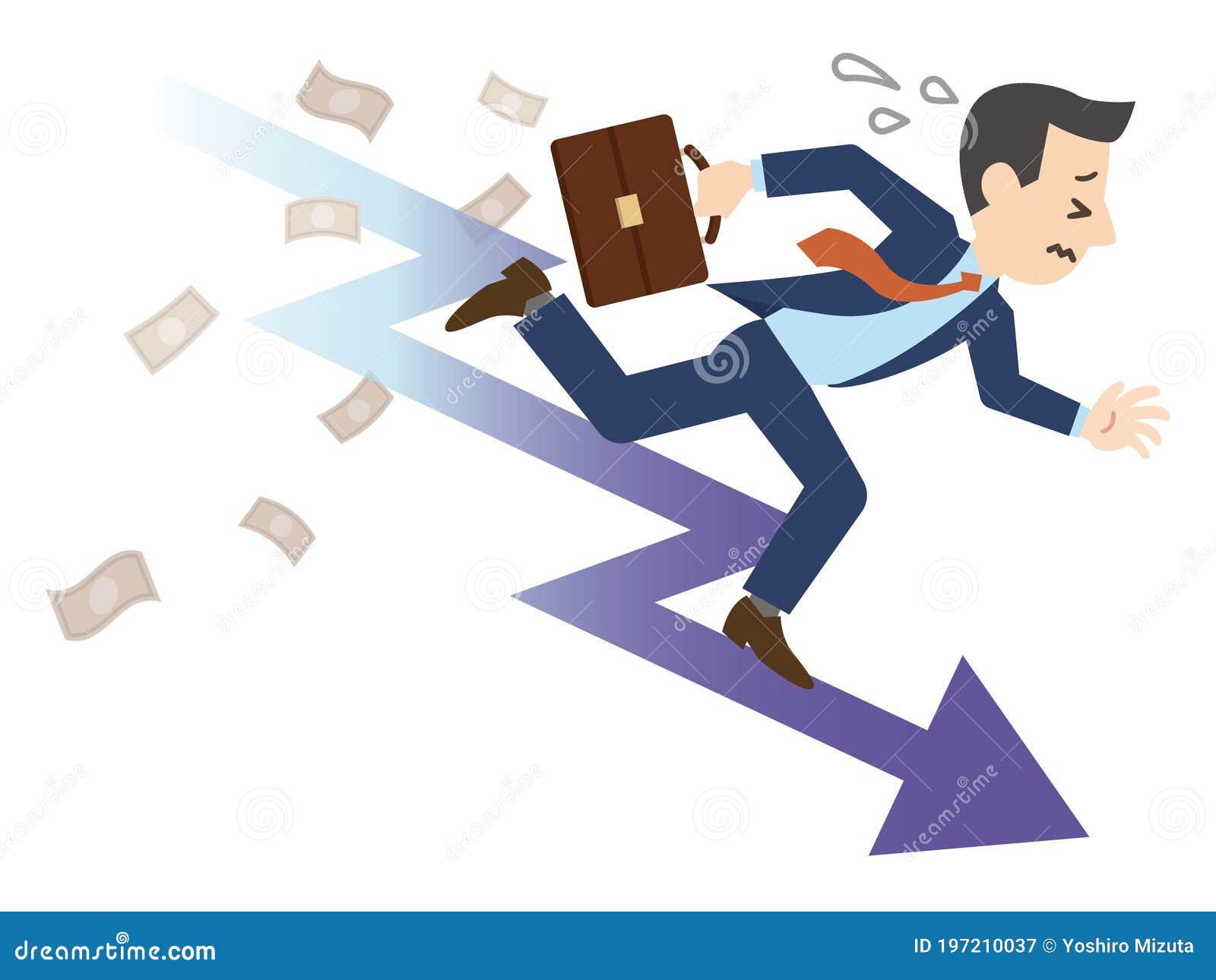 Business Image of Failure, Vector Illustration Stock Vector ...