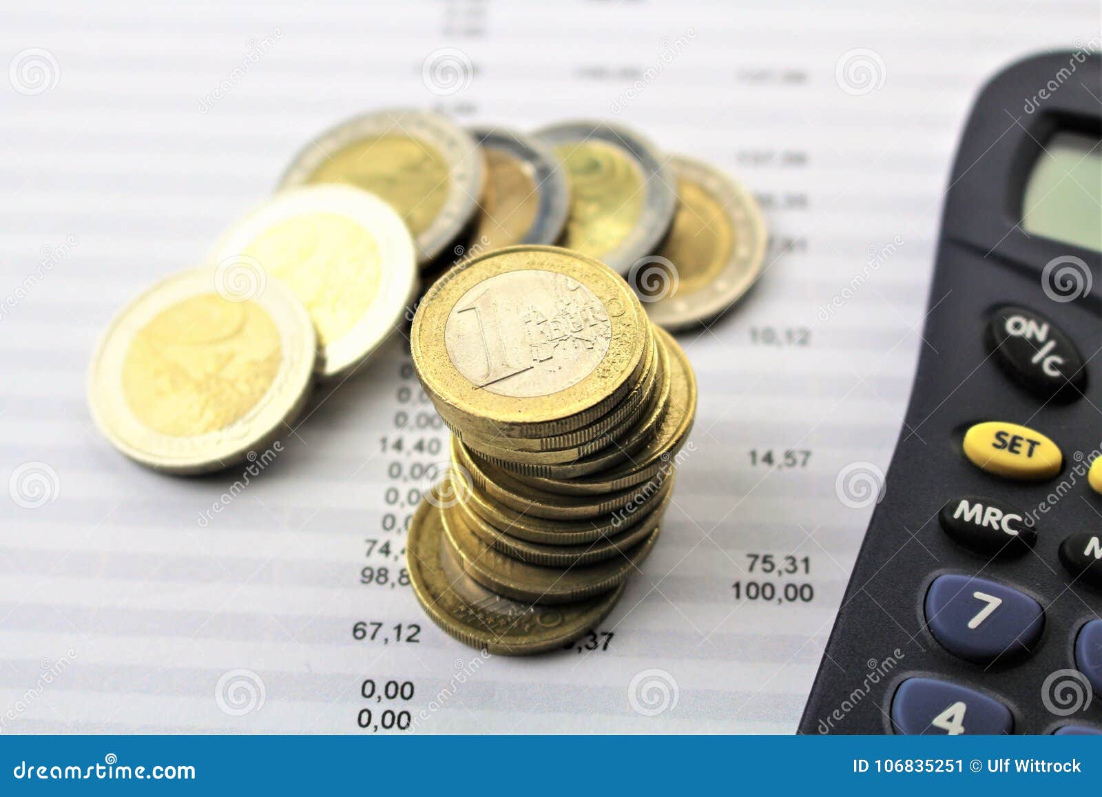 An Business Image with Money and a Pan - Concept Stock Image - Image of ...