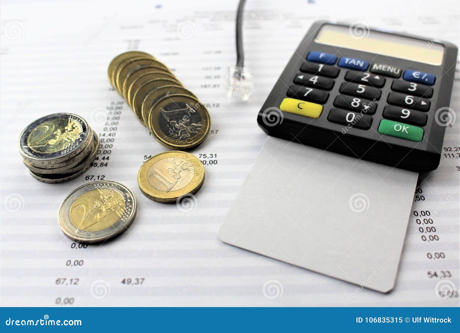 An Business Image with Money and a Pan - Concept Stock Image - Image of ...