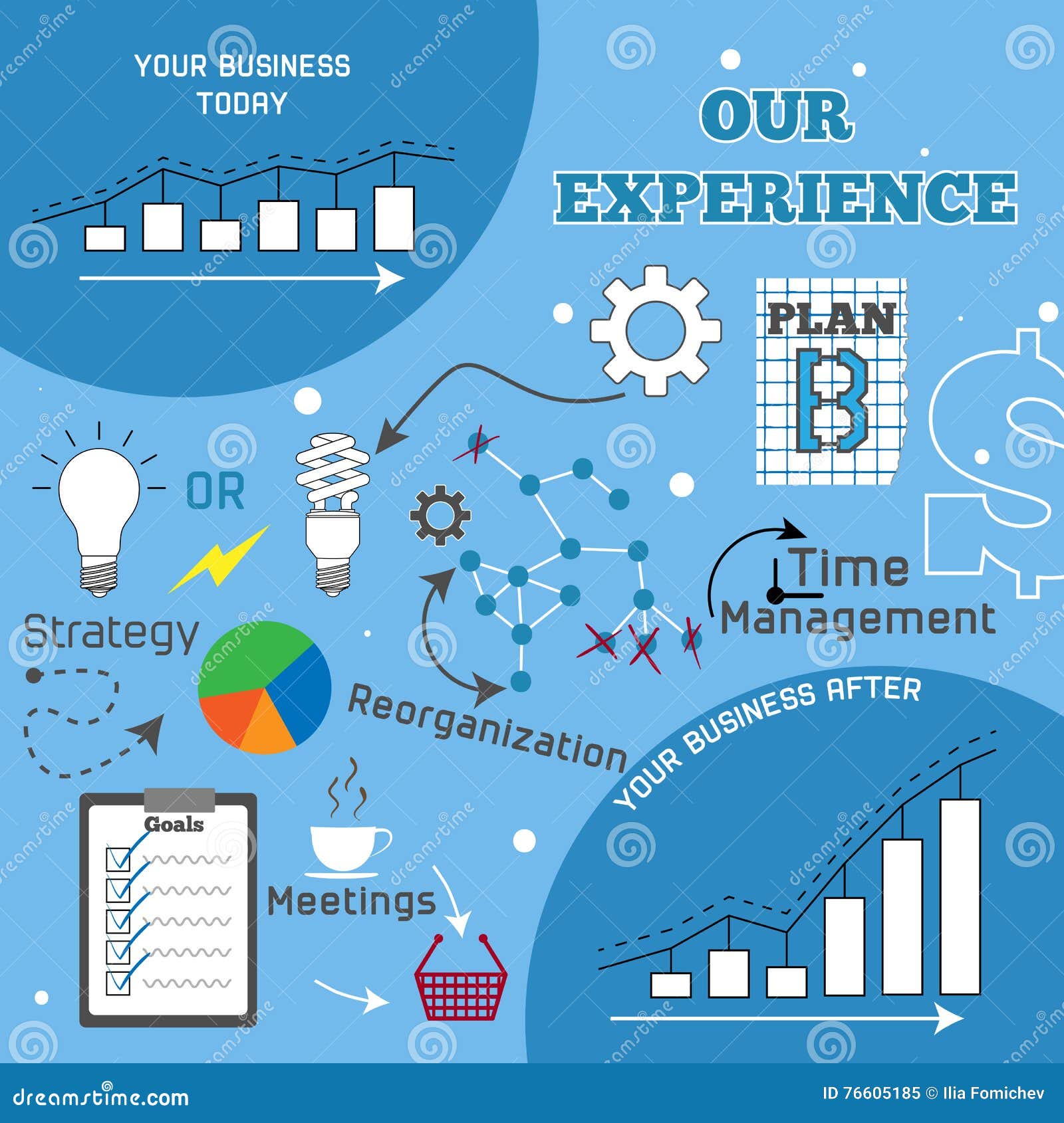 Business Improvement Infographic Vector Illustration Stock Vector ...