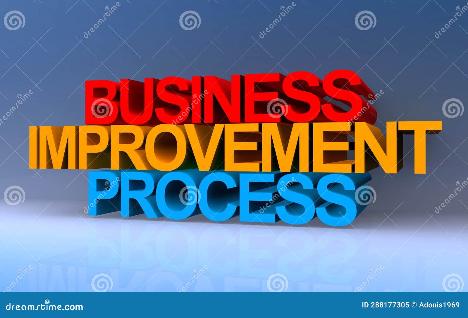 Business Improvement Process on Blue Stock Image - Image of benefits ...