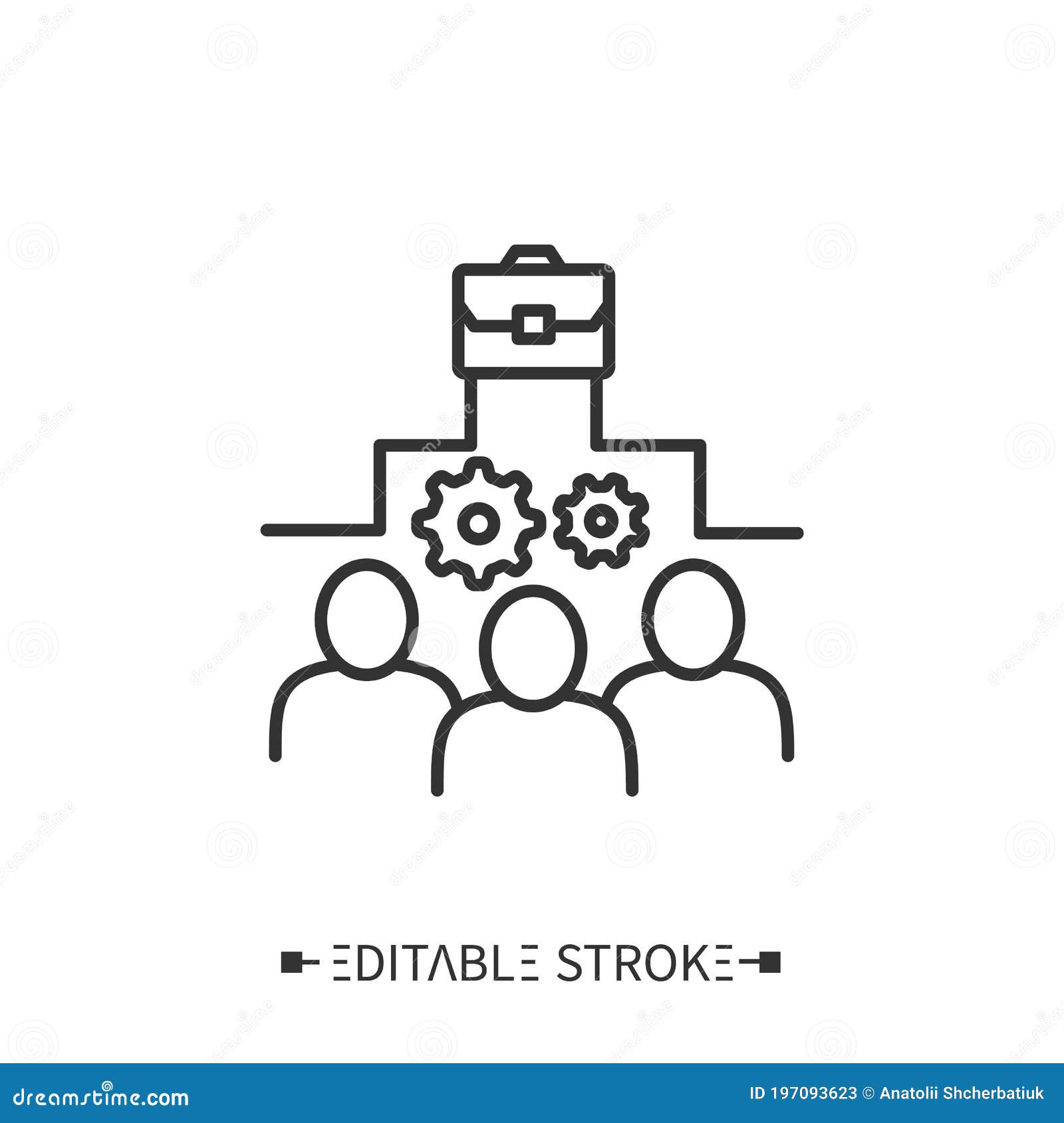 Business Improvement Workshop Line Icon. Editable Stock Vector ...