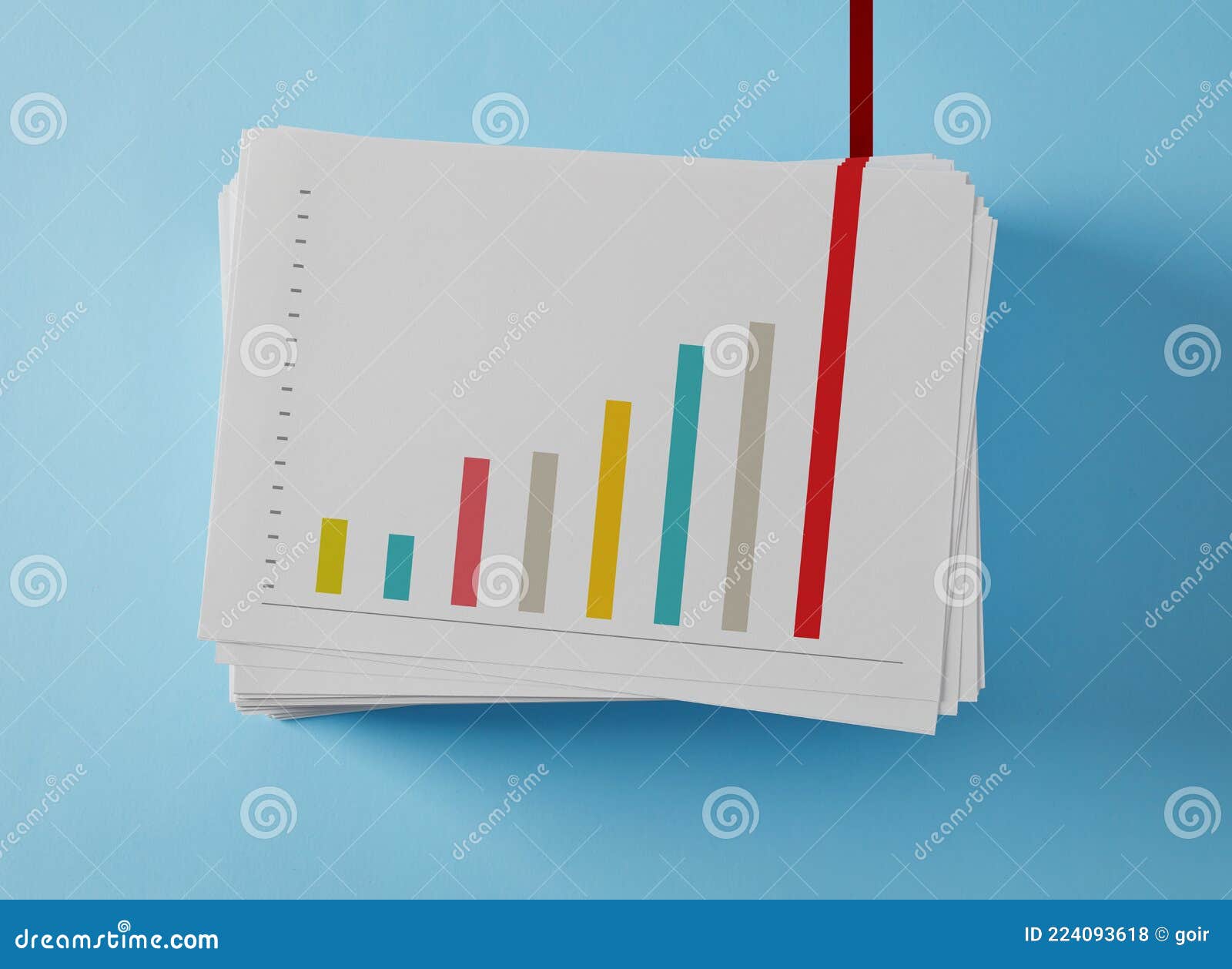 Business Increase Projection Stock Photo - Image of finance, page ...
