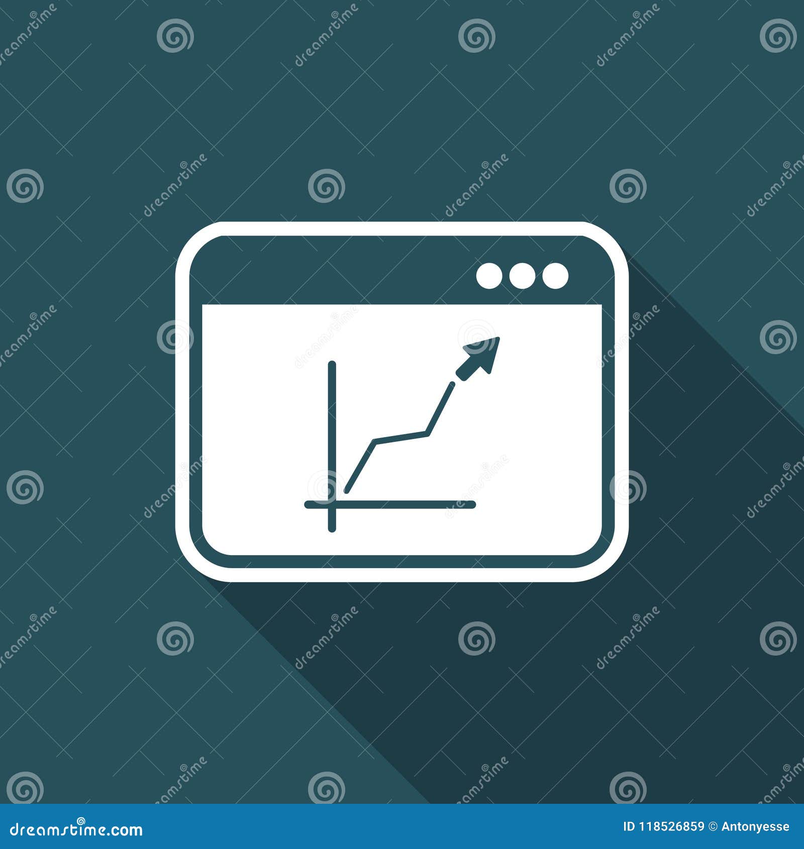 Business Increase - Vector Web Icon Stock Vector - Illustration of flat ...