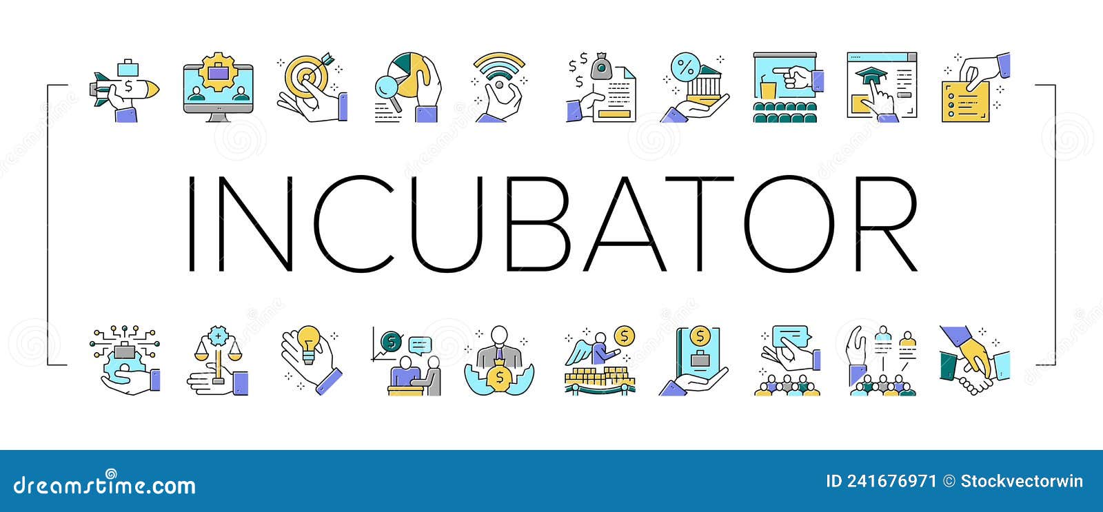 Business Incubator Collection Icons Set Vector . Stock Vector ... Business Incubator Collection Icons Set Vector . Stock Vector ...