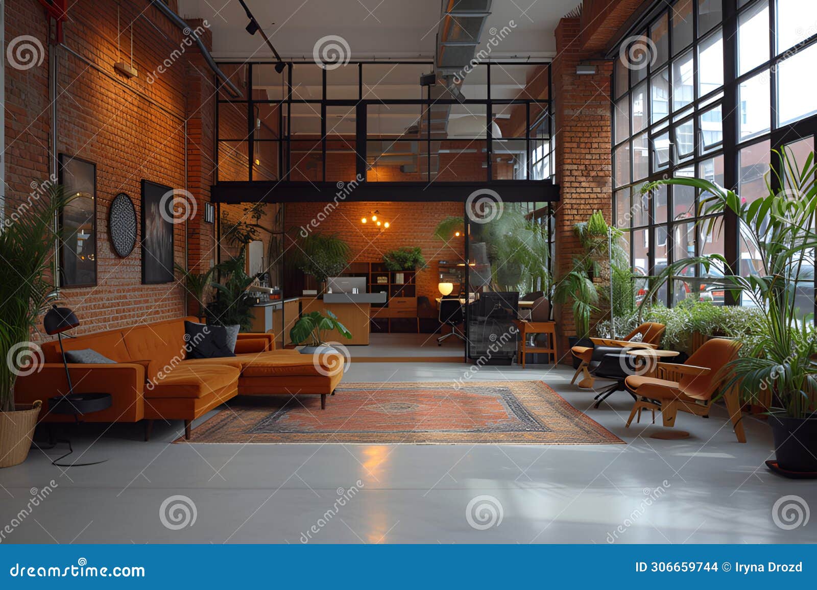 Business Incubator Office Room . Business Concept Stock Illustration ...