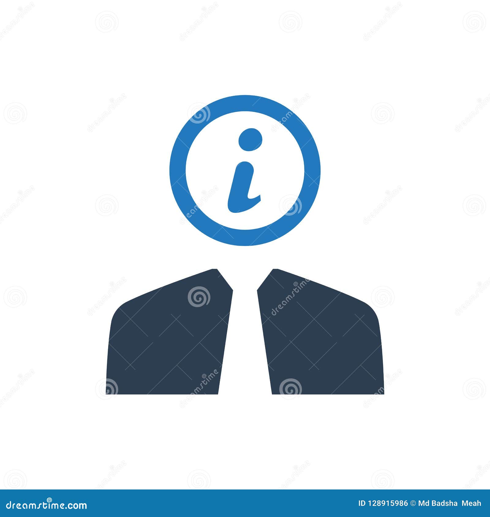 Business info support icon stock vector. Illustration of symbol - 128915986