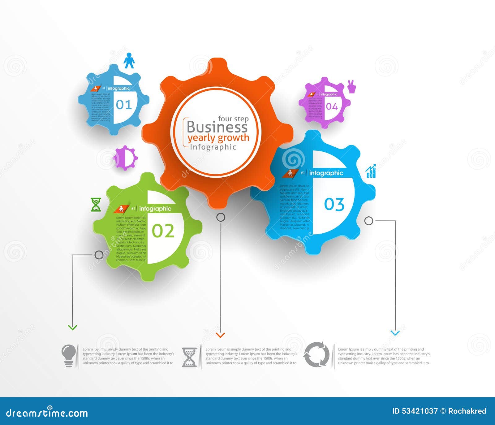 Business Infographic Background Stock Vector - Illustration of data ...