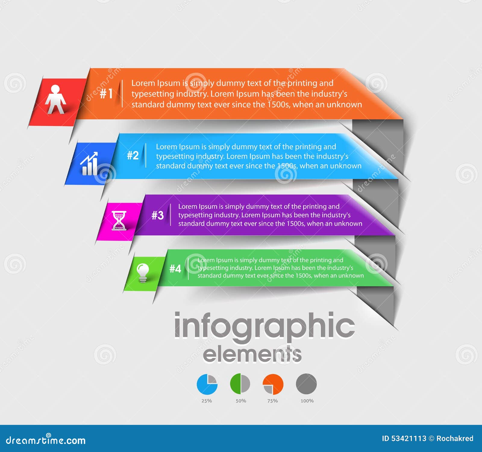 Business Infographic Background Stock Vector - Illustration of button ...