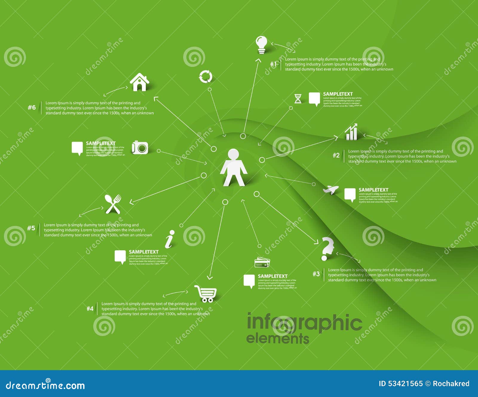 Business Infographic Background Stock Vector - Illustration of design ...