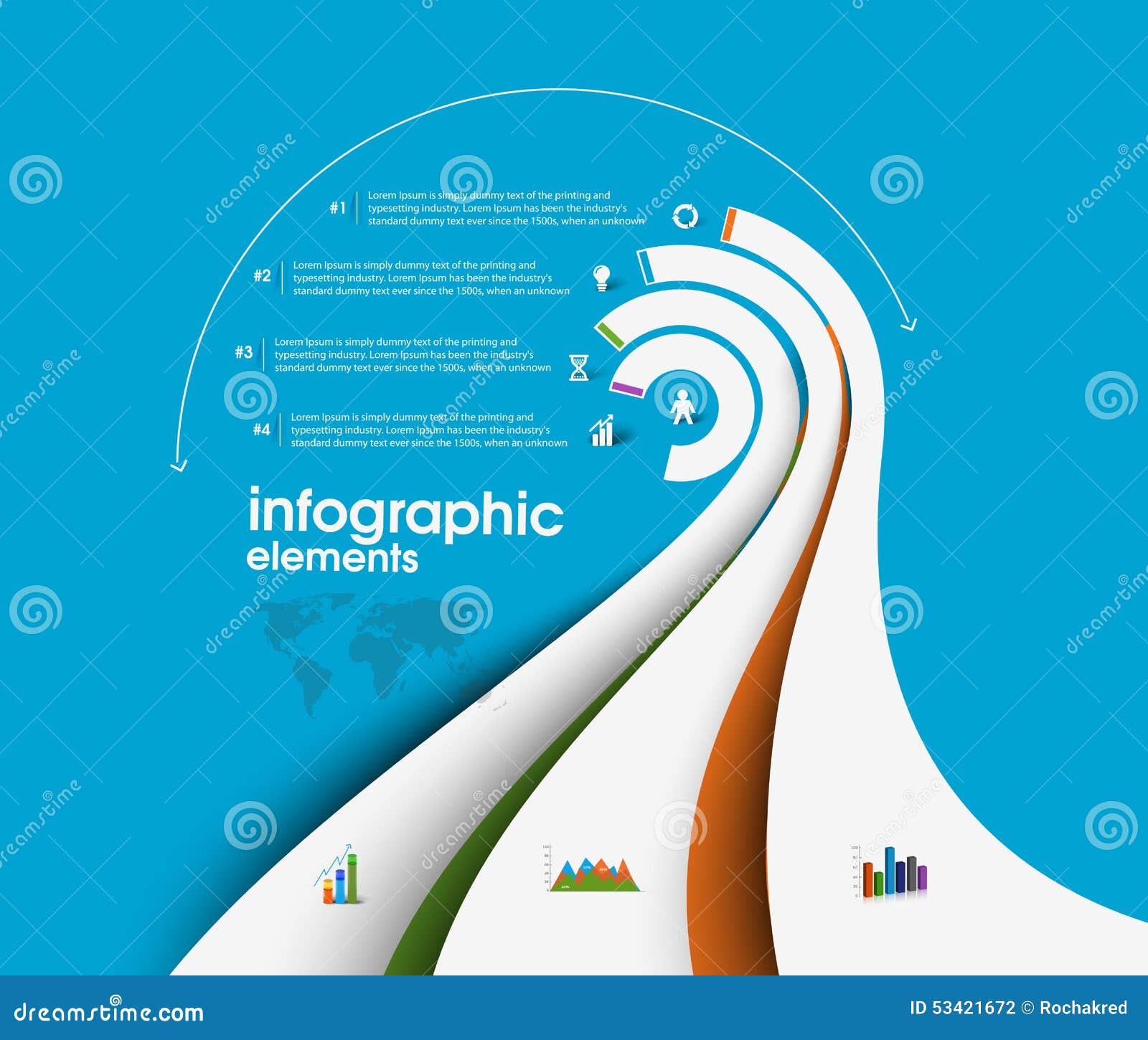 Business Infographic Background Stock Vector - Illustration of ...