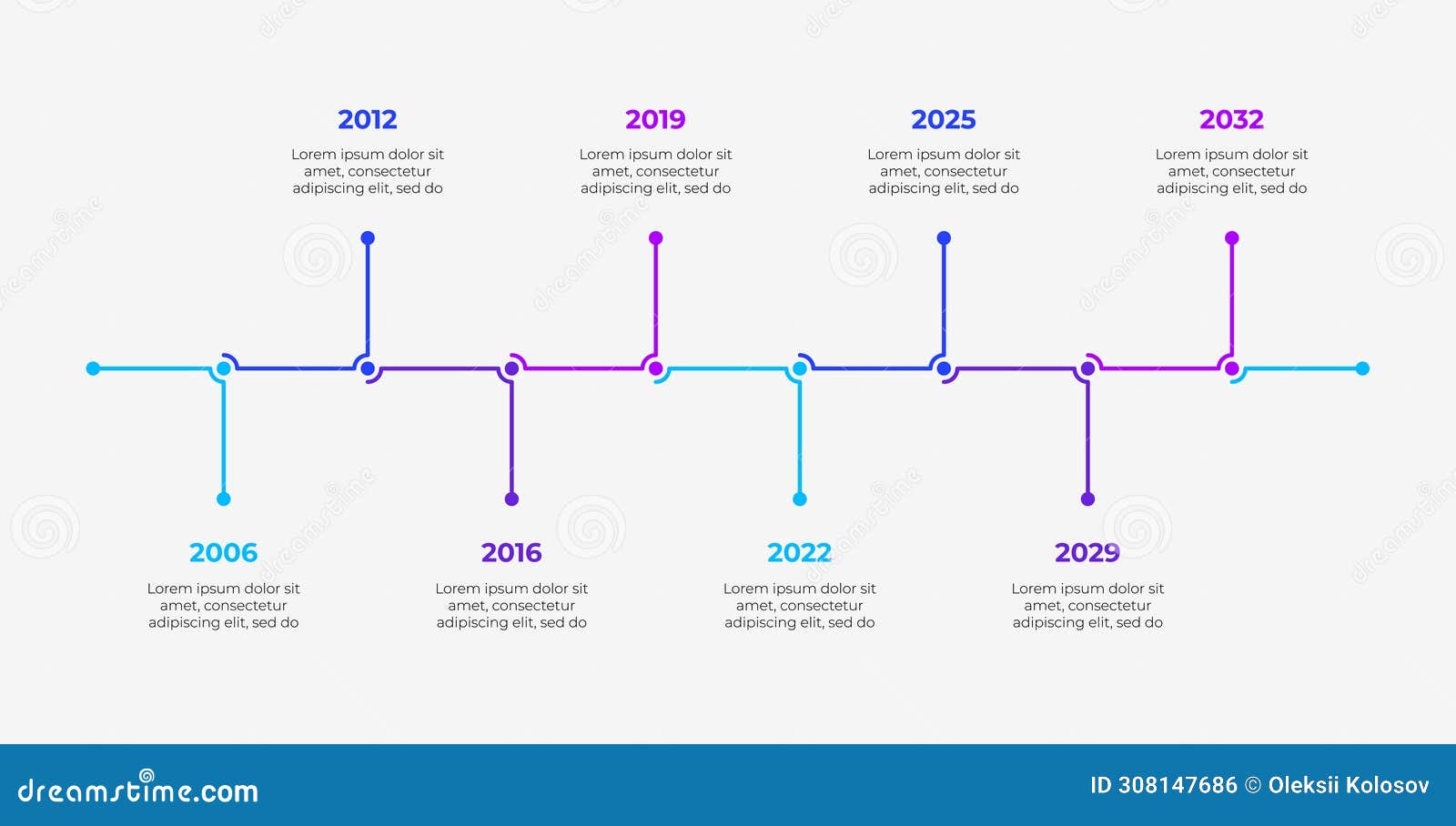 Business Infographic for Company Milestones Timeline Template with ...