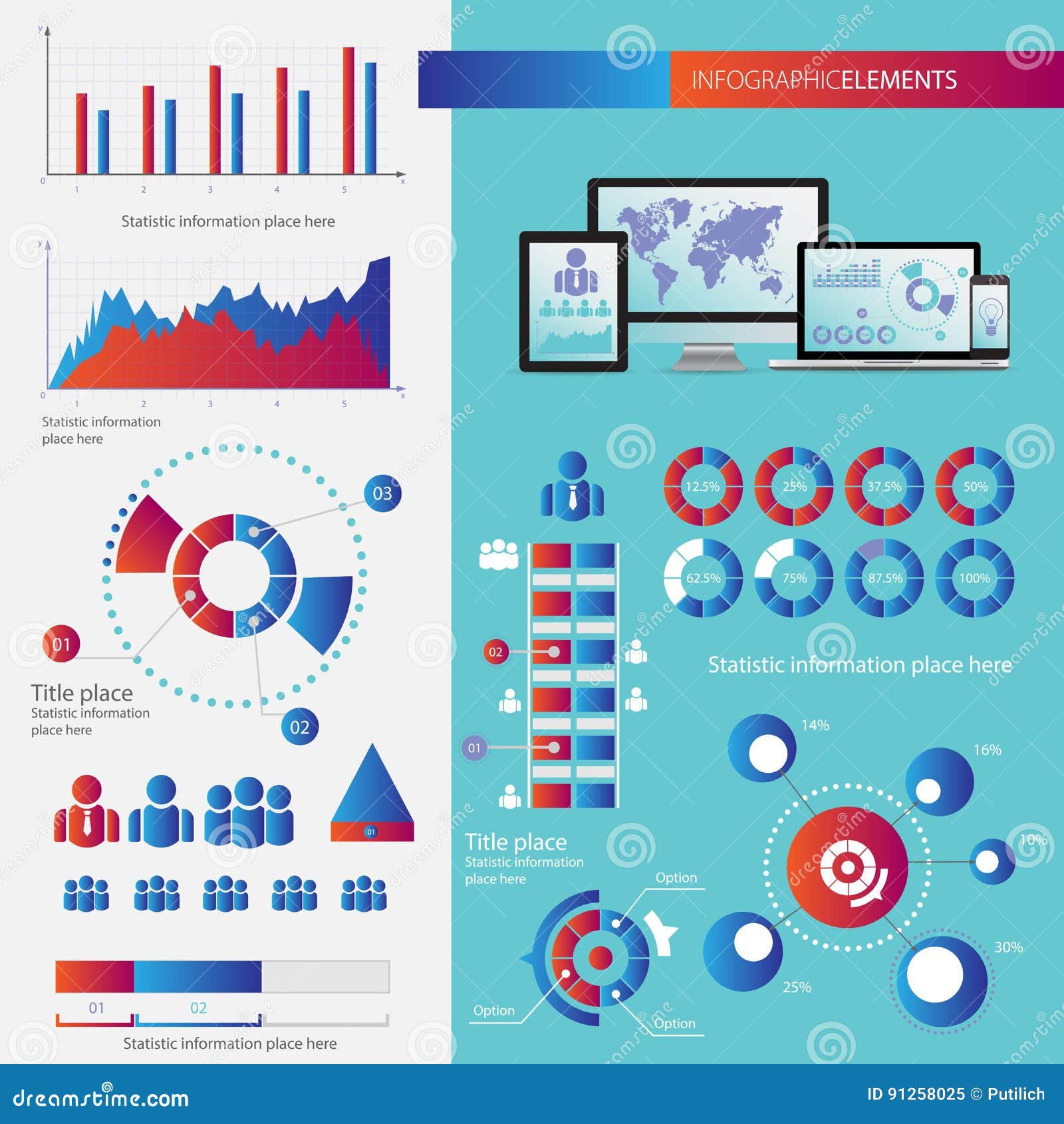 Business Infographic Concept - Set of Infogra Stock Illustration ...