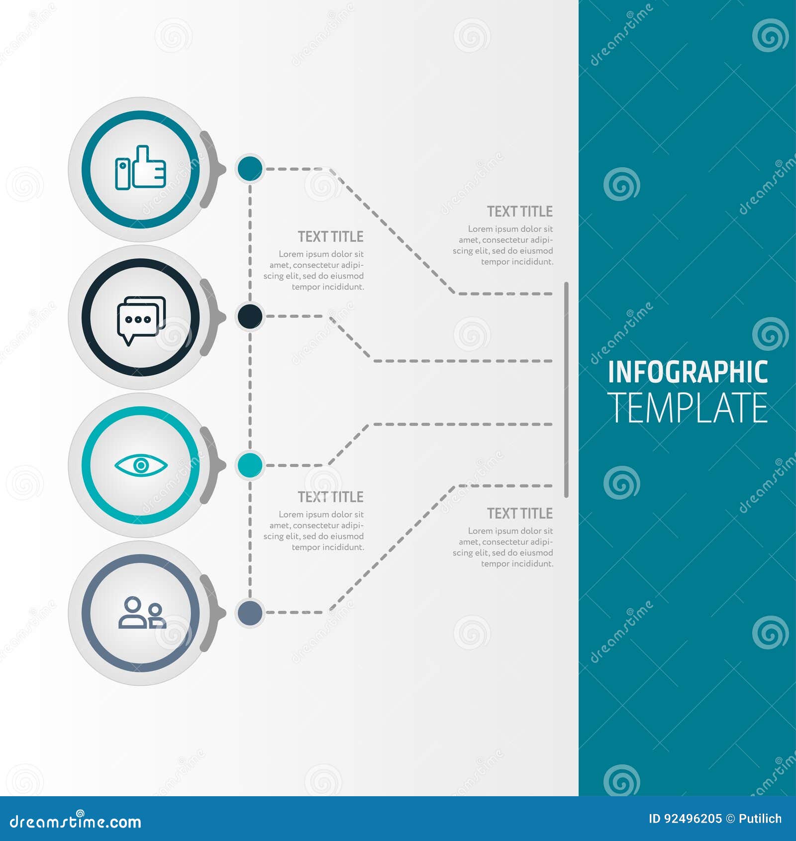 Business Infographic Concept - Set of Infographic Elements in Flat ...
