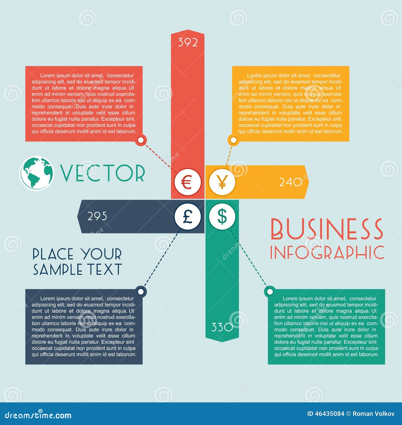 Business Infographic stock vector. Illustration of design - 46435084