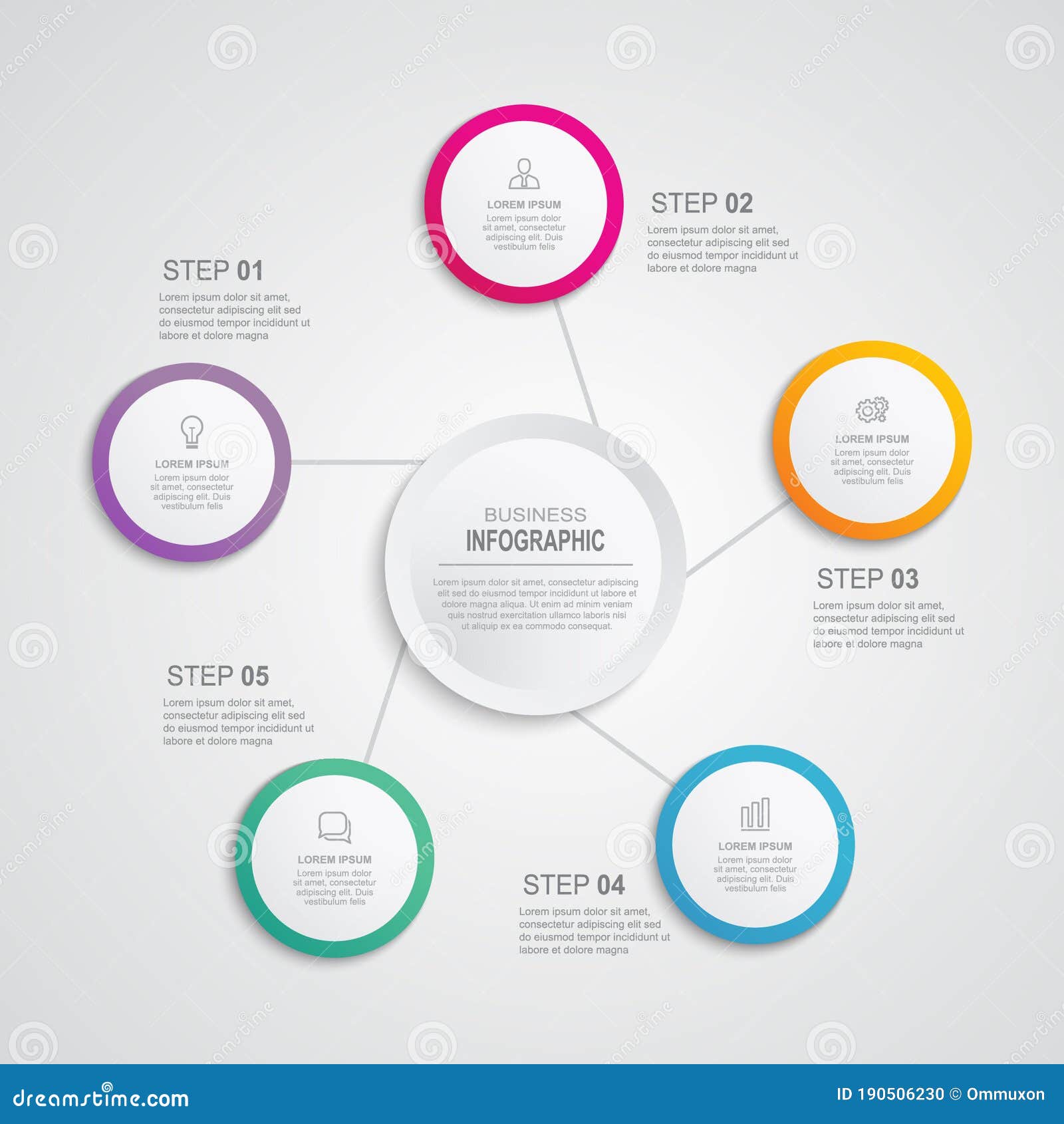 Business Infographic. Business Data Visualization. Vector Abstract ...