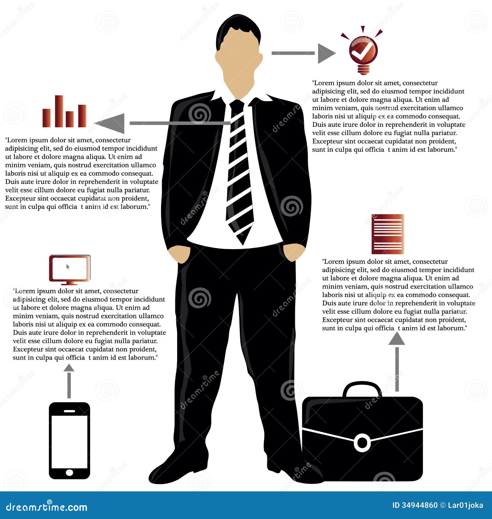 Business infographic stock vector. Illustration of abstract - 34944860