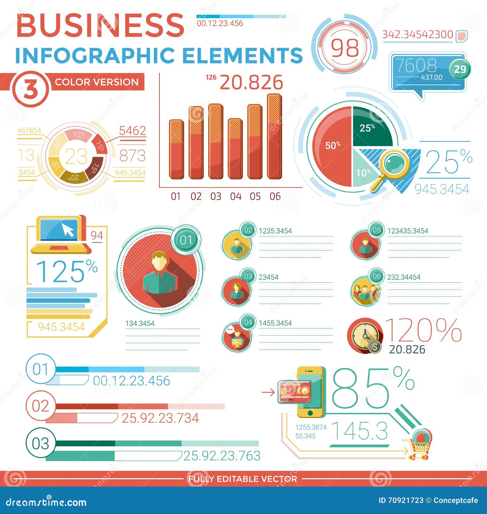 Business Infographic Elements Stock Vector - Illustration of diagram ...